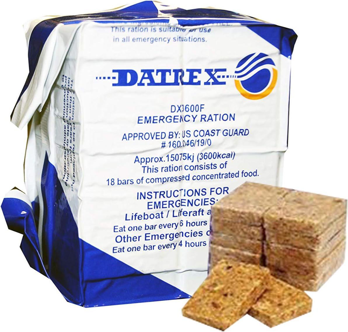 Datrex Emergency Rations 3600 Cal | 18 Bars per Pack | 4 Pack: Amazon.ca: Sports & Outdoors