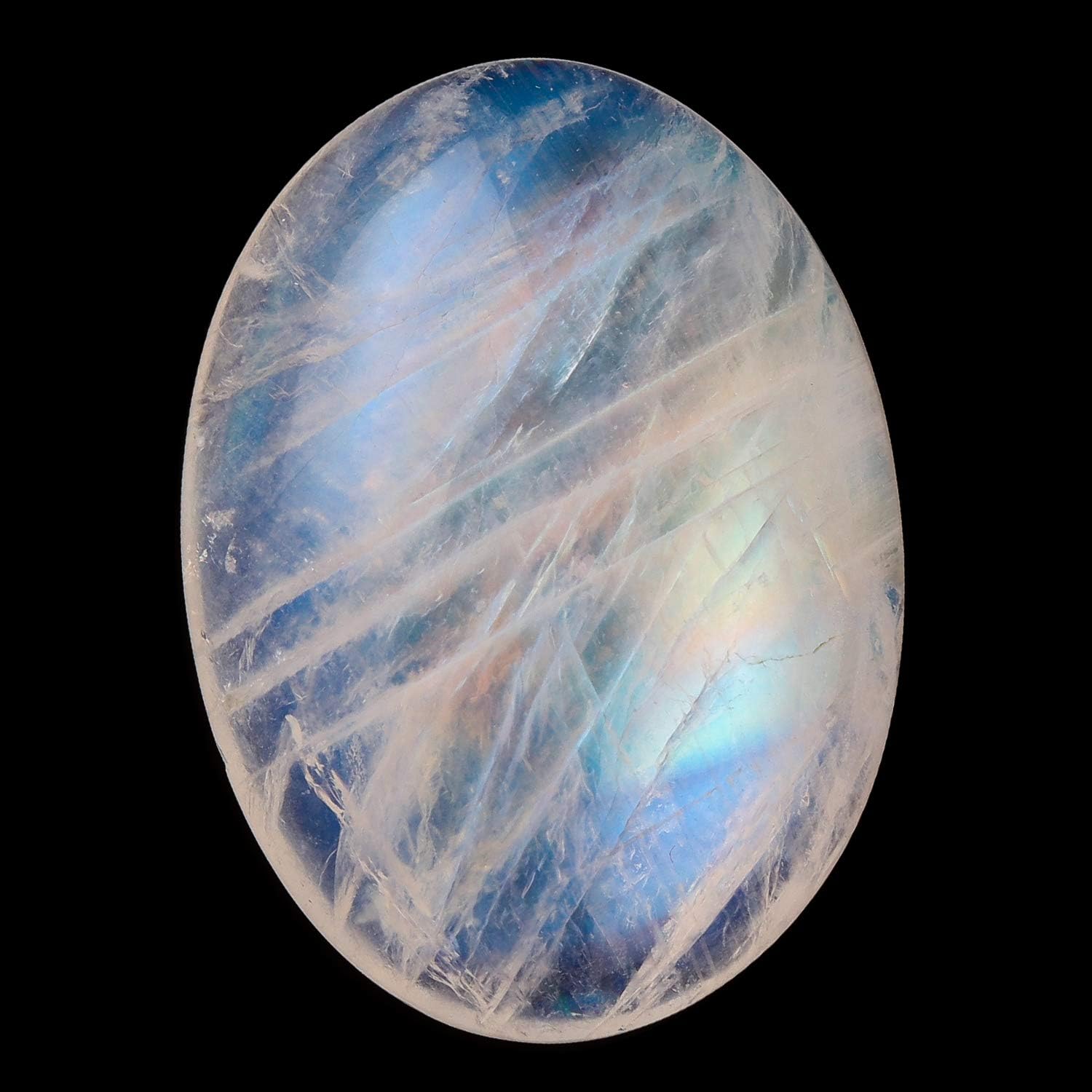 Amazon.com: Jaguar Gems 30.50 Carats AA+ Rainbow Moonstone Crystal ...