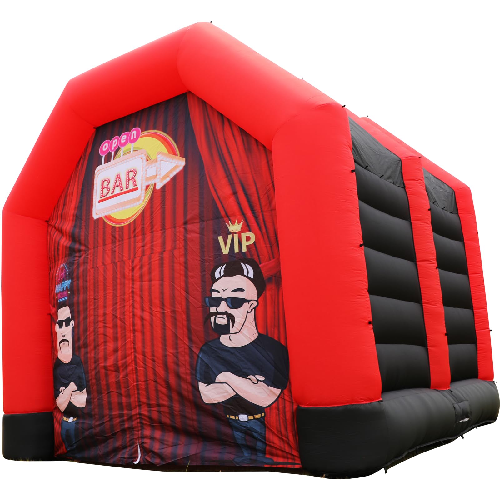 Staelea Large Red Inflatable Wedding Tent Square Gazebo Event Night ...
