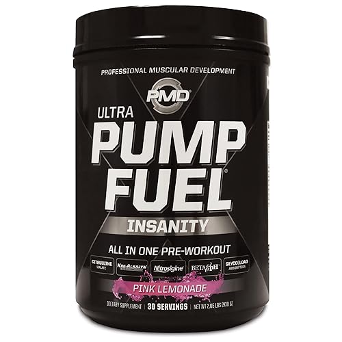 PMD Sports Ultra Pump Fuel Insanity - Pre Workout Drink Mix for Energy ...