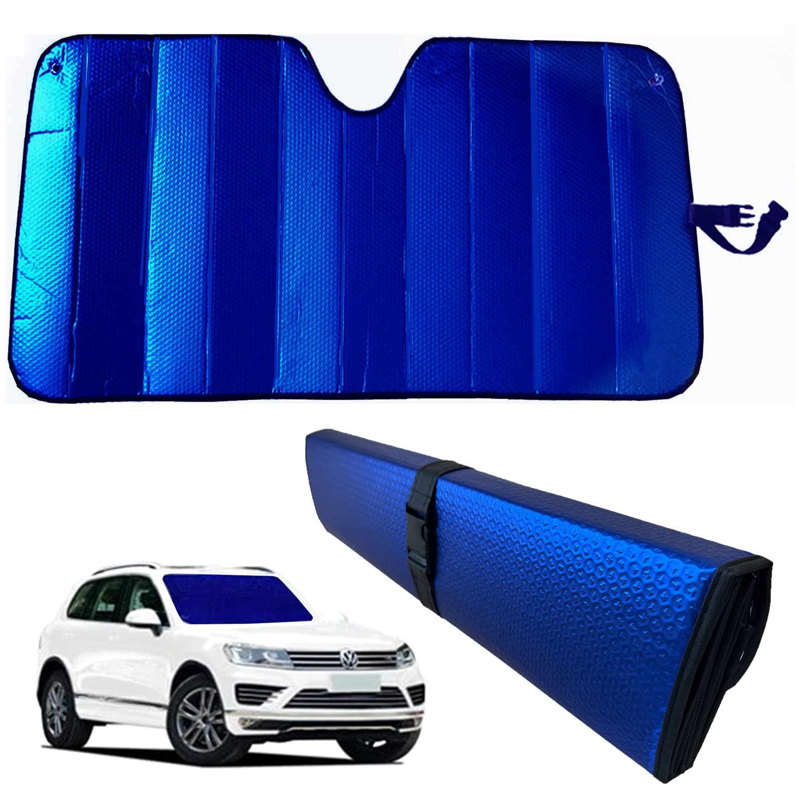 Windshield Sunshade-Thicken 5-Layer Bubble Block Heat and Sun UV Rays ...