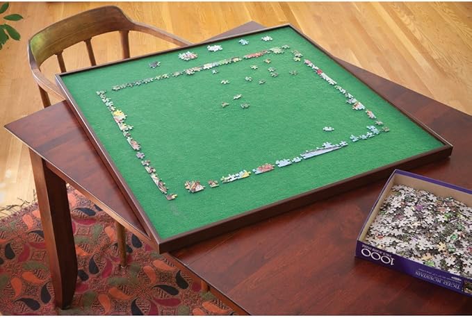 Bits and Pieces - Square Jigsaw Puzzle Spinner - Innovative Lazy Susan ...