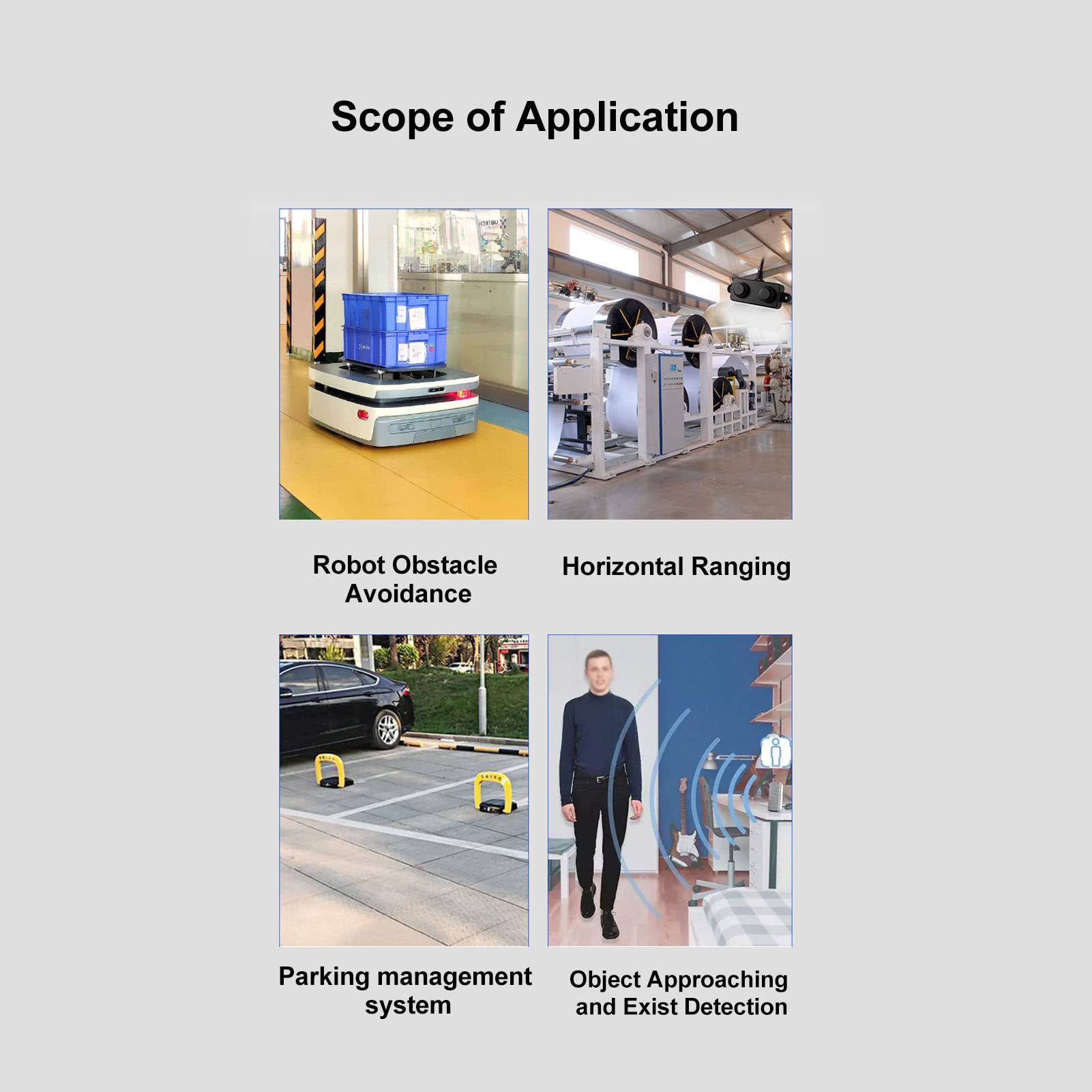 Mua Nikou Ultrasonic Distance Sensor, Waterproof Garage Parking ...