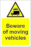 Road Traffic Sign - Warning Beware Of Moving Vehicles: Amazon.co.uk ...