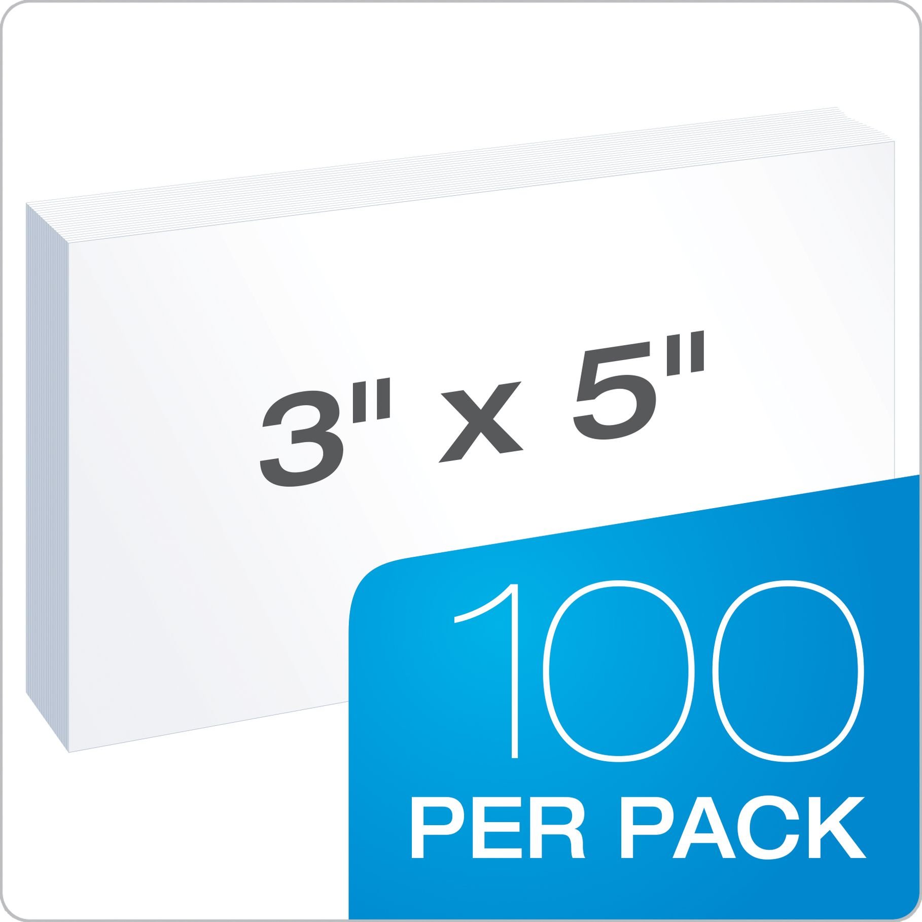 Oxford Blank Index Cards, 3x5-Inch, White, 100 Pack- Buy Online in ...
