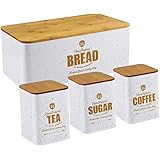 Amazon.com: HausRoland Bread Box for Kitchen Counter Stainless Steel ...