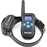Petrainer PET998DB1 Dog Shock Collar Waterproof and Rechargeable 330 Yards Dog Training Collar ...