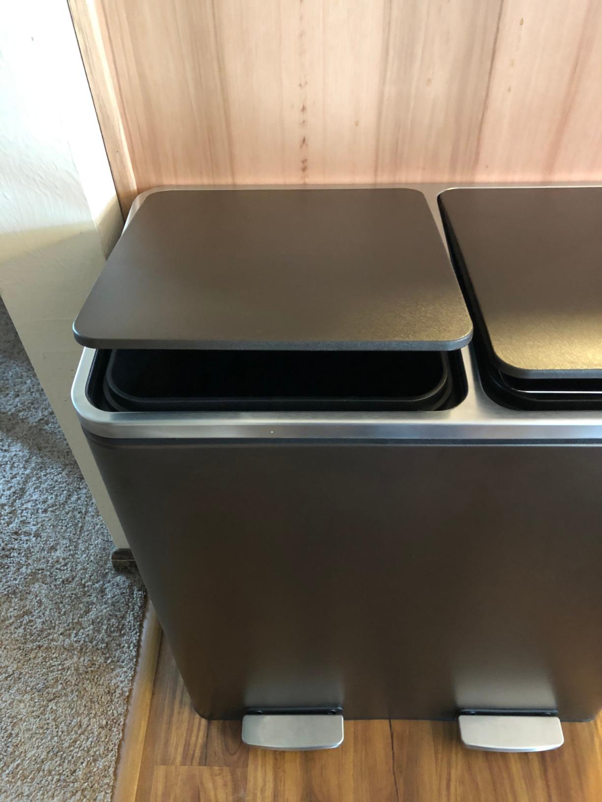 $23/mo - Finance SONGMICS Trash Garbage Can, 16 Gal (60L) Rubbish ...