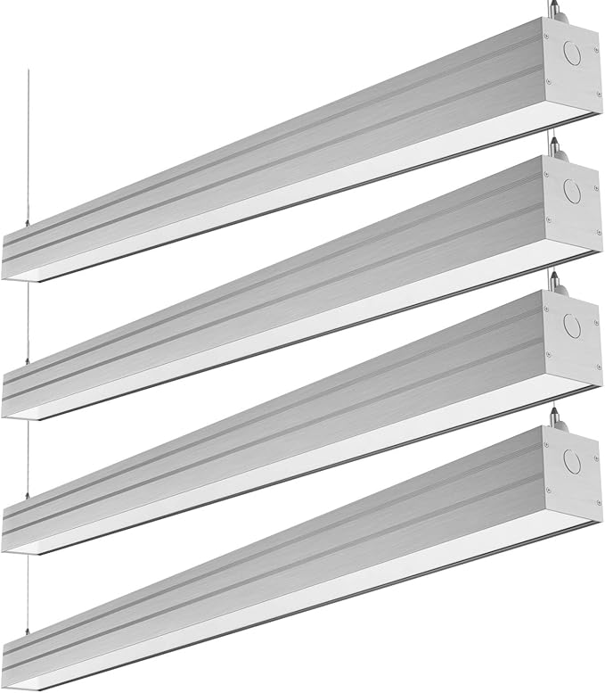 Hykolity LED Architectural Suspended Linear Channel Light Linkable, 4FT ...