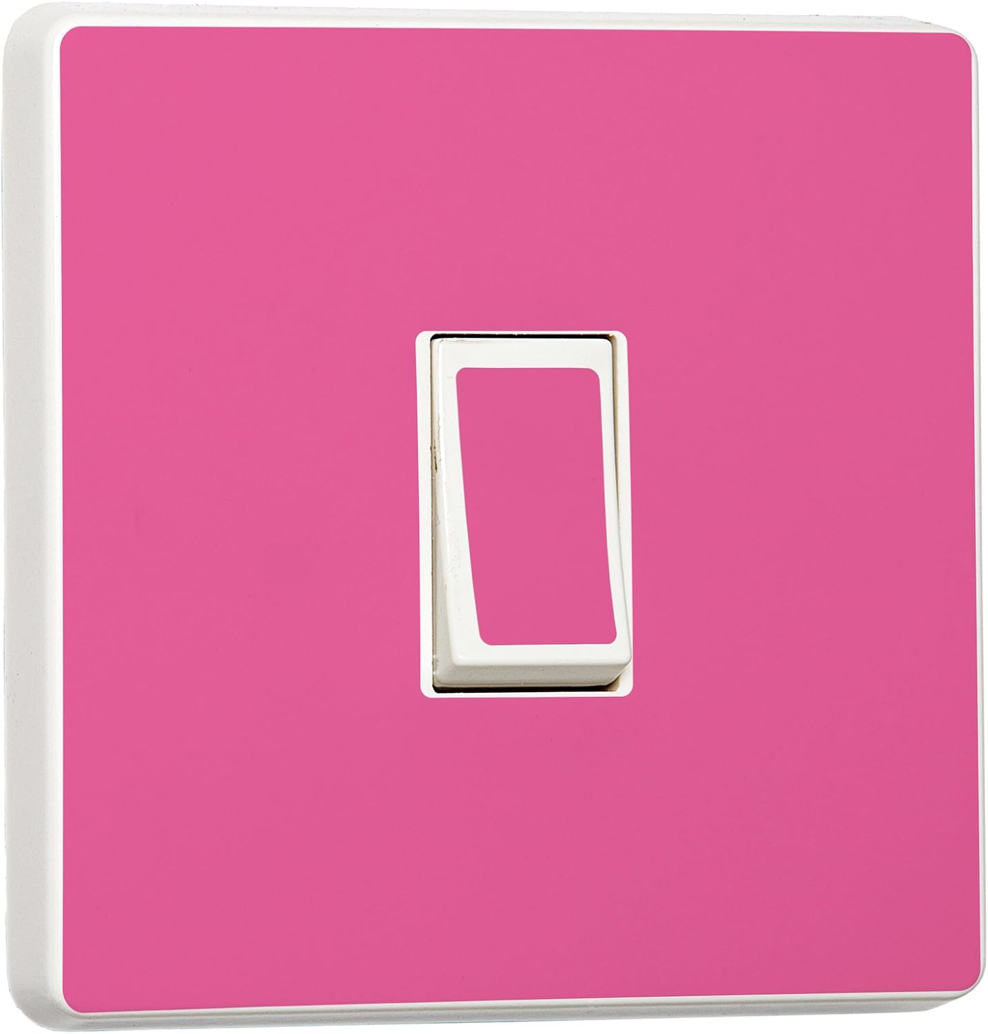 Plain Pink Single Light Switch Sticker Self-adhesive Vinyl decal cover ...