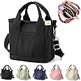 Amazon.com: Efilra Multi-Pocket Canvas Tote Bag with Zipper, 2023 New Japanese Handmade Large ...