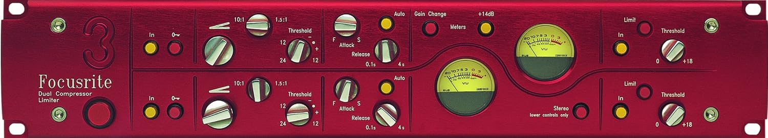 Focusrite Red 3 Classic Dual-Channel Compressor/Limiter: Amazon.co.uk ...