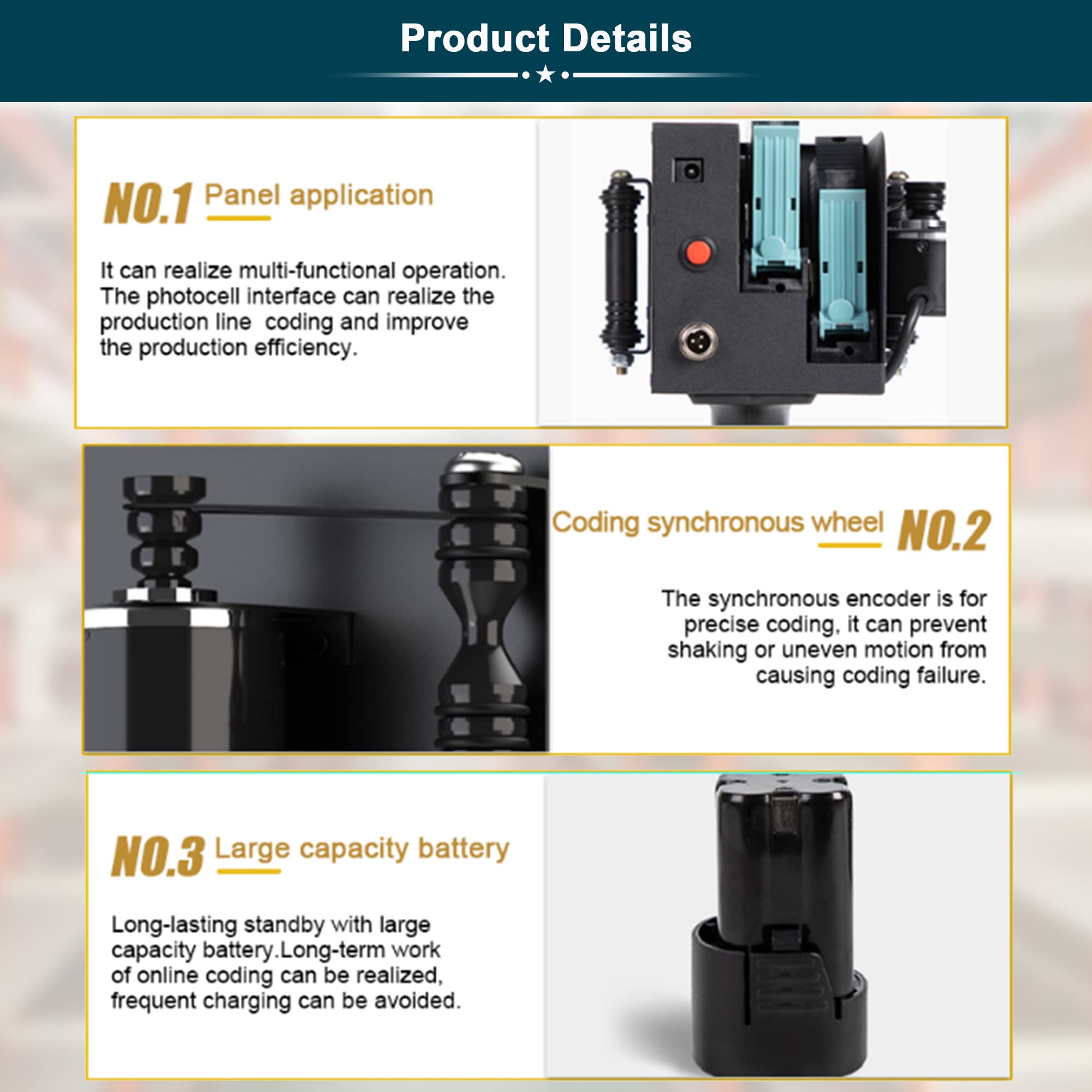 Mua Phezer Dual Nozzle Large Charater Handheld Inkjet Printer P50, 2 ...