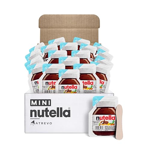 Nutella Mini Cups – 20 Single Serve Snack Packs (0.52 oz Each) + 20 ...