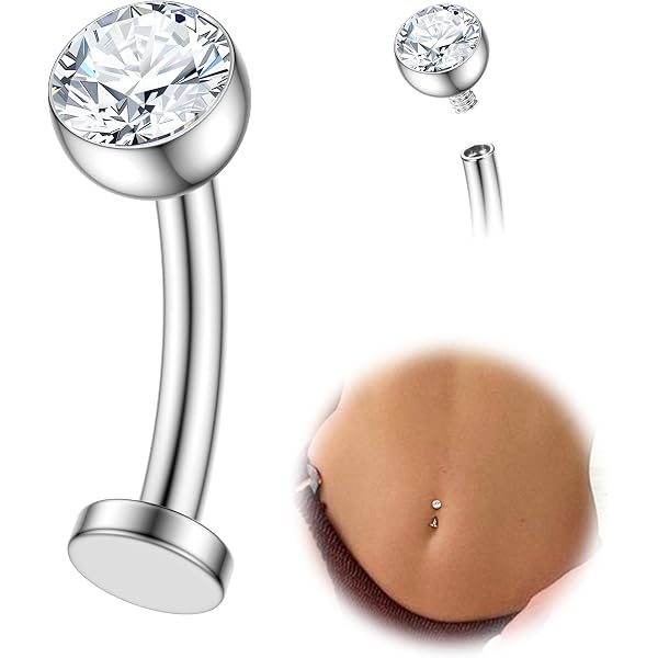 Dangle Belly Rings Floating Belly Button Piercing (Floating Navel ...