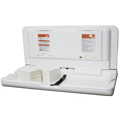 ECR4Kids Horizontal Diaper Changing Station with 500 Sanity Liners ...