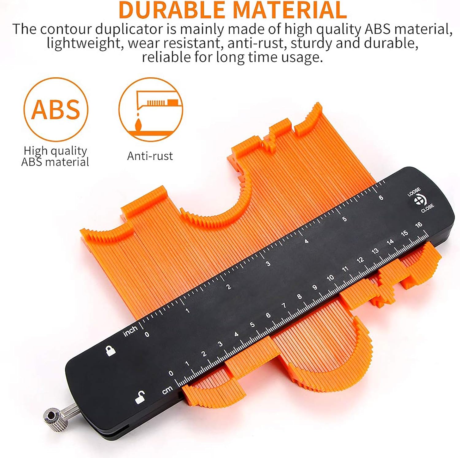 Contour Gauge Profile Tool with Lock, UNISOPH Copy Irregular Shape ...