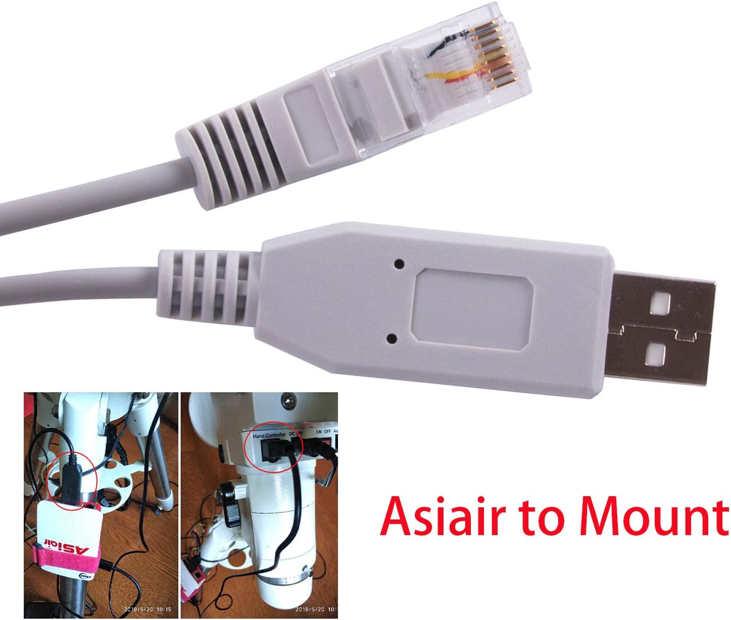 180cm/6ft, pc to mount black cable Skywatcher Telescopes Goto Control ...