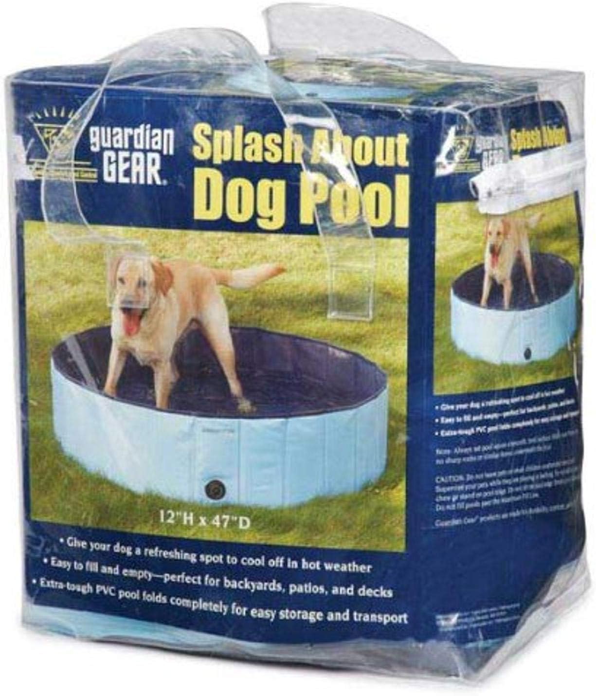 Amazon.com : Cool Pup Splash About Dog Pool in Blue, Portable : Kiddie ...