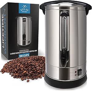 Amazon.com | Zulay Premium 100 Cup Commercial Coffee Urn - Stainless ...