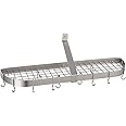 Amazon.com: Old Dutch Wall-Mount Pot Rack with Grid & 12 Hooks, Satin ...