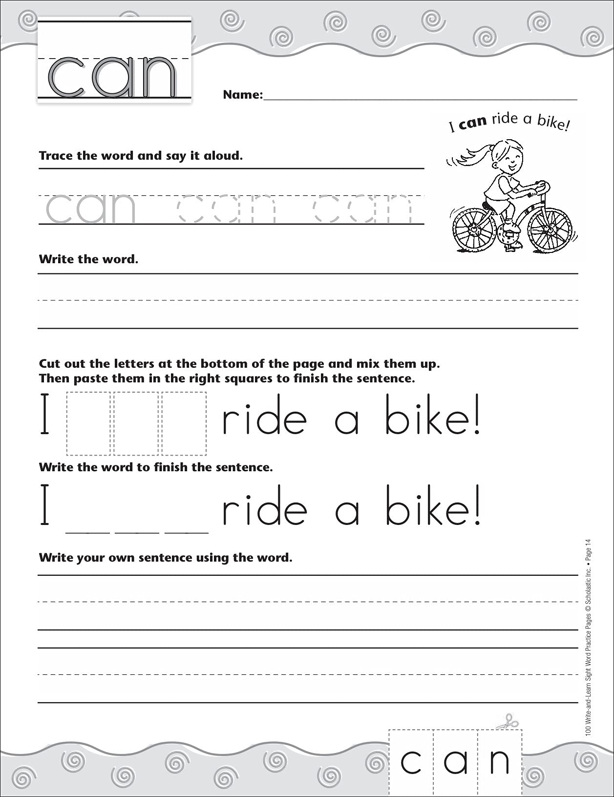 Mua 100 Write-and-Learn Sight Word Practice Pages: Engaging ...