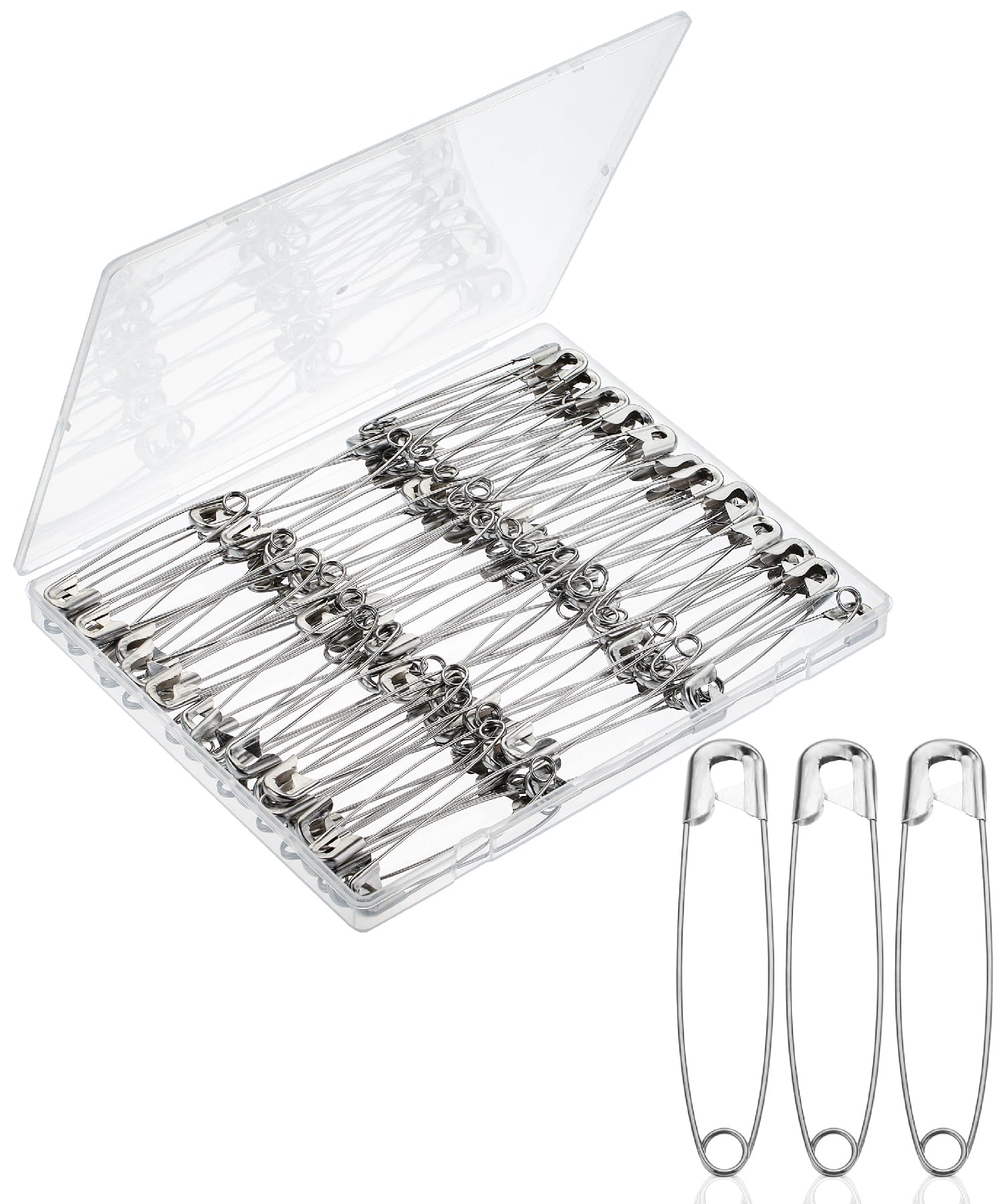 Mr. Pen- 3 Inch Large Heavy Duty Safety Pins, 100 Pack for Clothes for ...