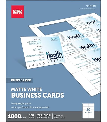 8371 Avery Business Card Stock