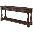 Amazon.com: Merax Long Console Table with 3 Drawers and 1 Bottom Shelf ...