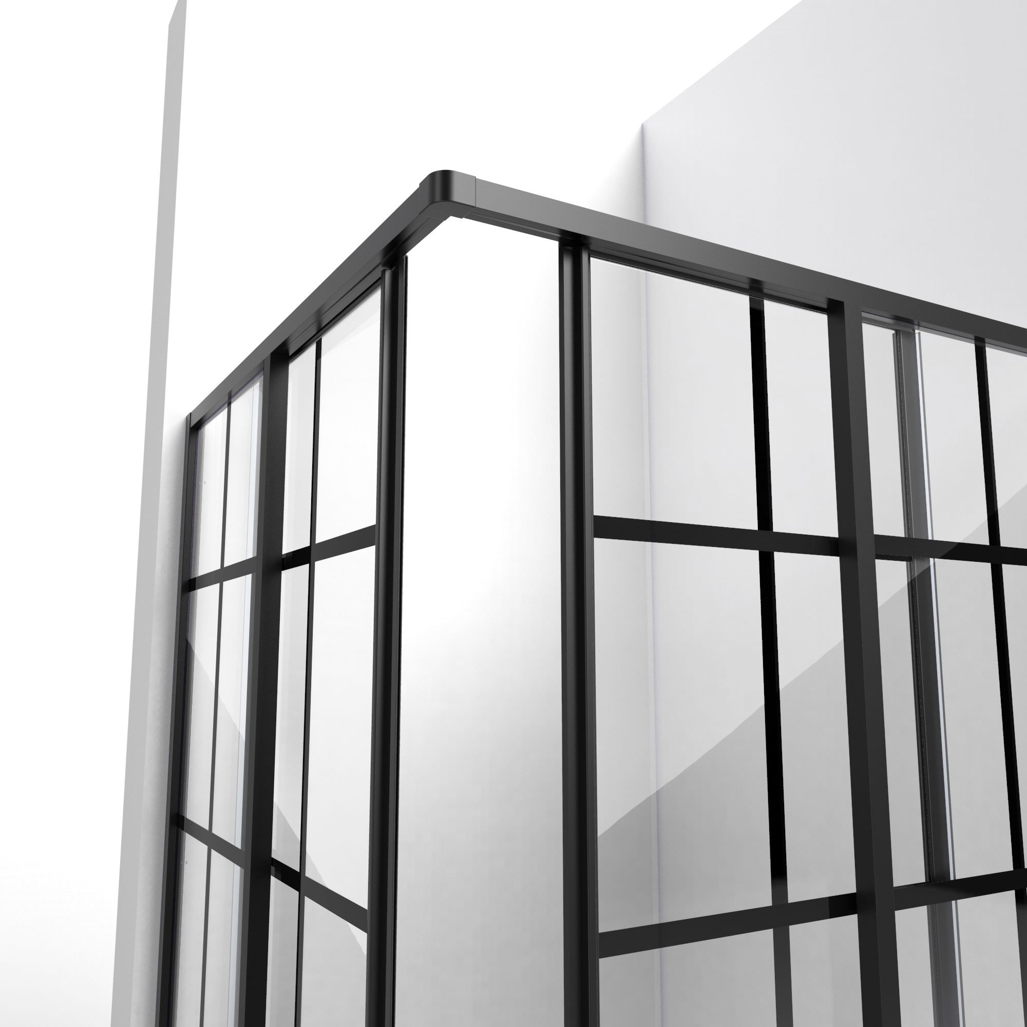 DreamLine French Corner 34 1/2 in. D x 34 1/2 in. W x 72 in. H Framed ...