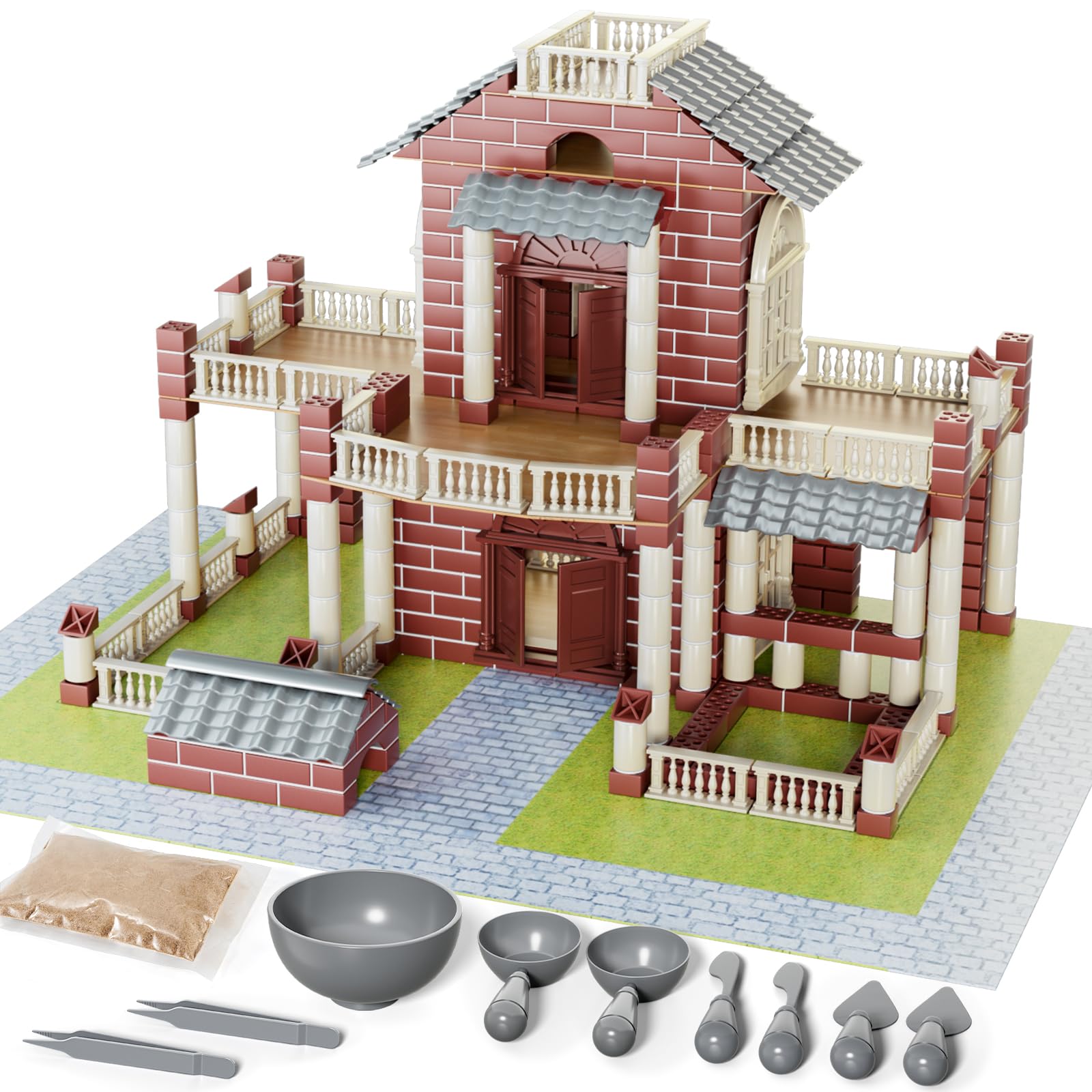 Lucky Doug House Building Set for Kids, 602+ Building Blocks, STEM ...