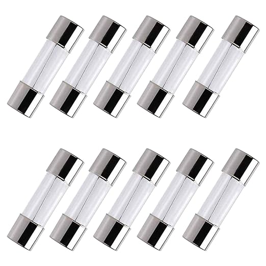 SIXQJZML 10 Pack F3AL Fast-Blow Fuse 3A 250V Glass Fuses 0.2 x 0.78 ...