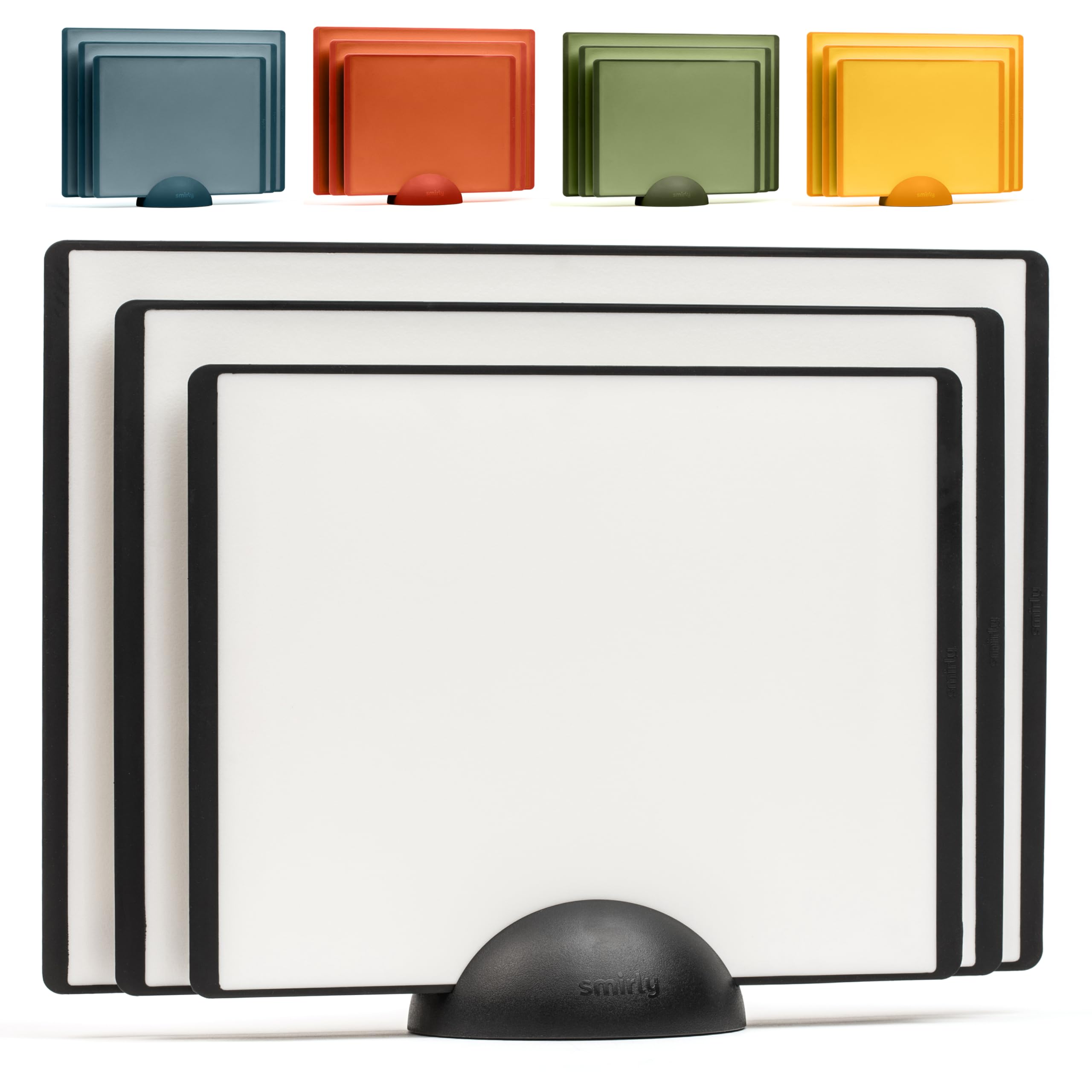 Mua SMIRLY Plastic Cutting Board Set With Holder, Dishwasher Safe ...