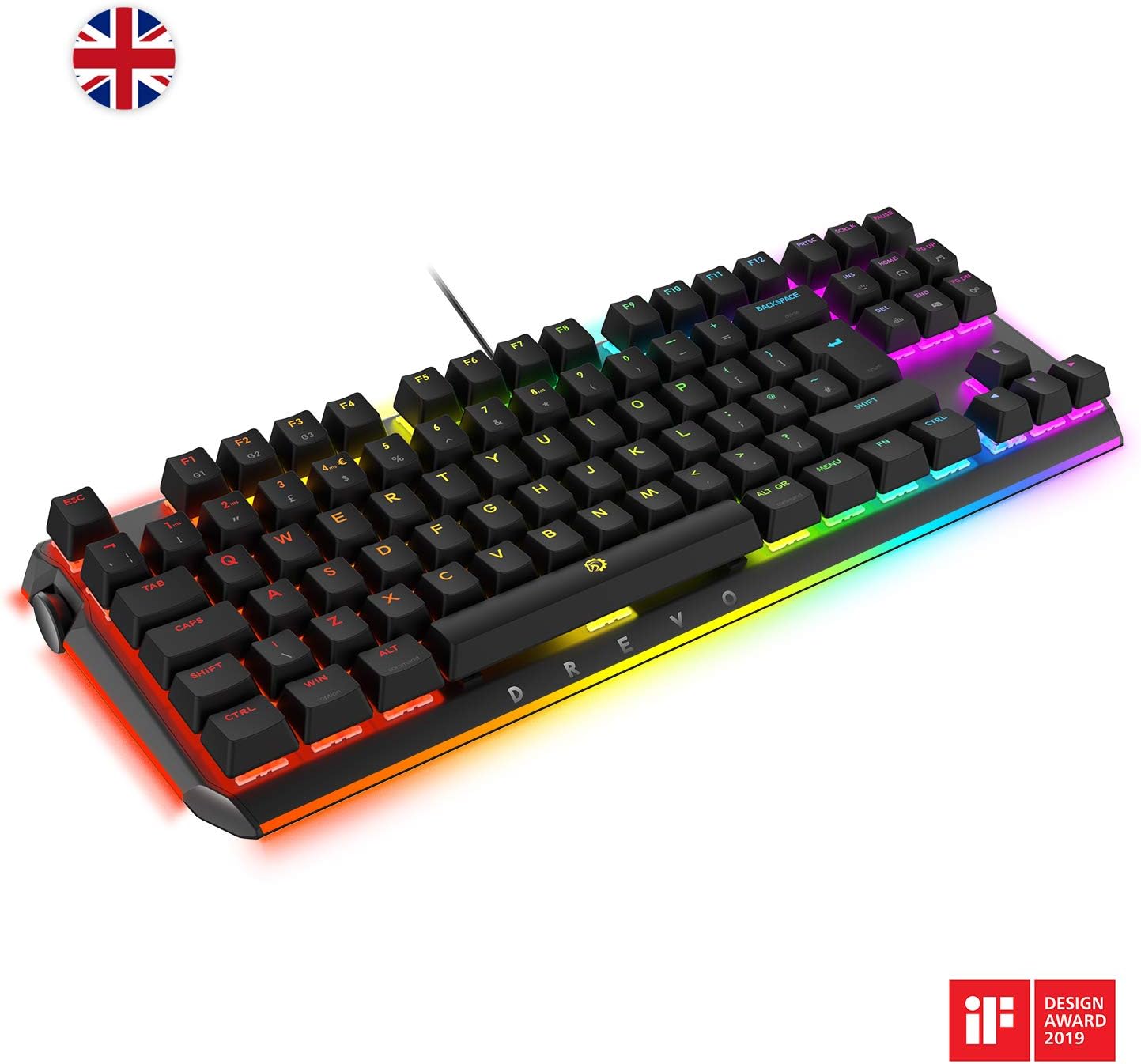DREVO BladeMaster TE All Rounder RGB Wired Mechanical Gaming Keyboard ...