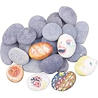 300PCS Tiny Painting Rocks, Meilala DIY Pebble Flat & Smooth Rocks for ...