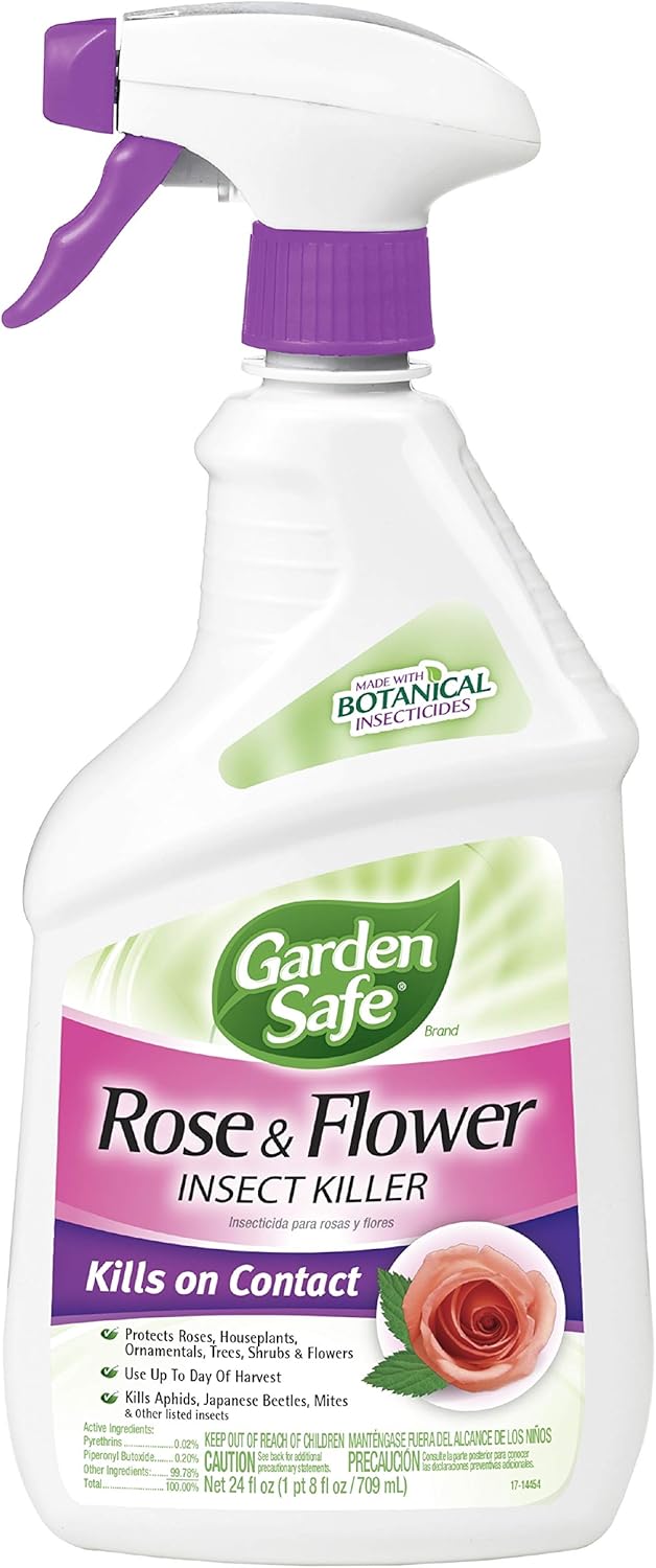 Amazon.com : Garden Safe Brand Rose and Flower Insect Killer, Ready-to ...