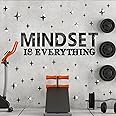 Amazon.com: Mindset is Everything Wall Art Decor Gym Wall Decal ...