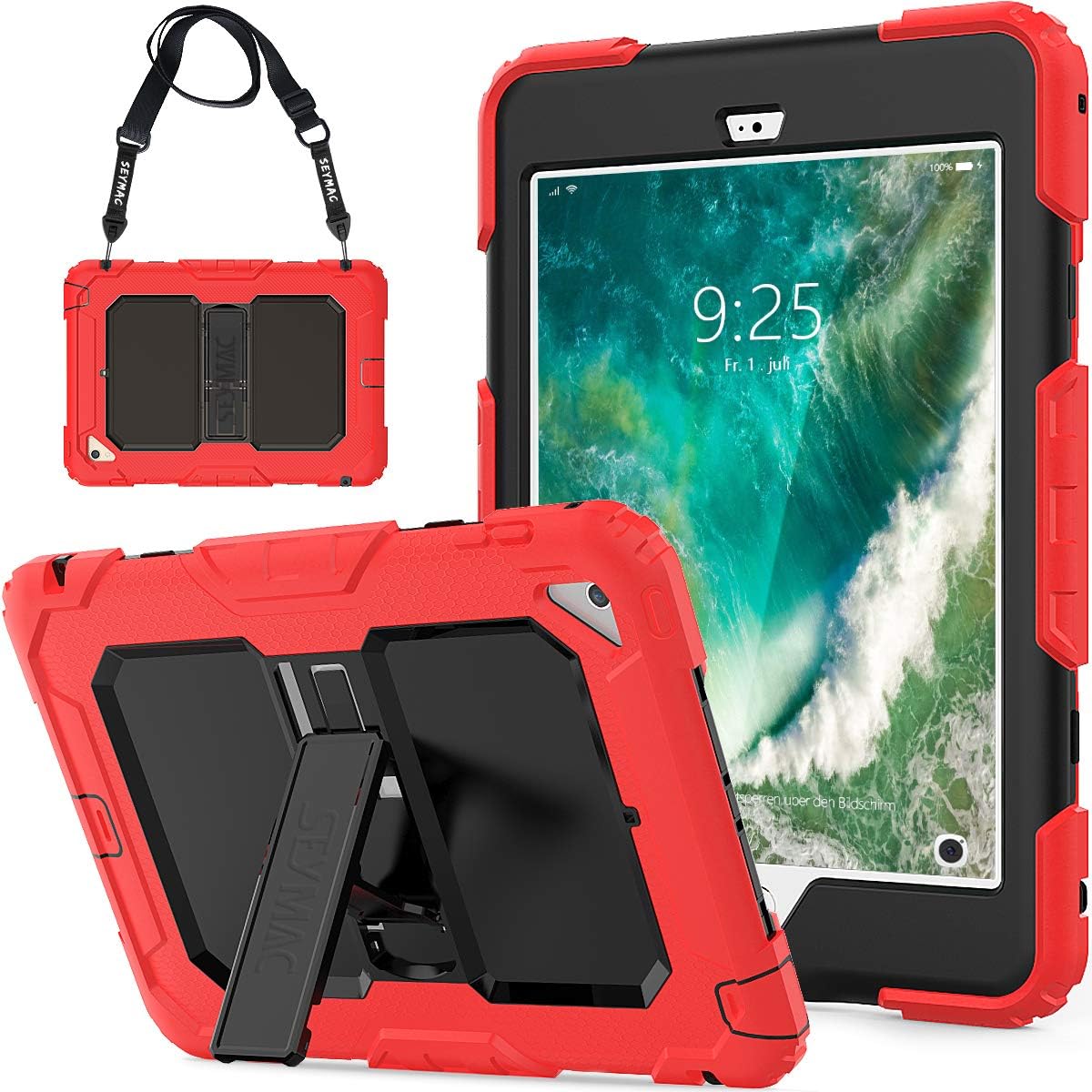 Amazon.com: SEYMAC iPad Mini 4 Case, Three Layer Heavy Duty Drop Proof ...