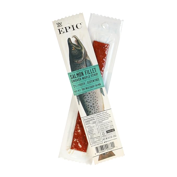 EPIC Smoked Salmon Snack Strip, 0.8 Ounce (Pack of 1): Amazon.com ...
