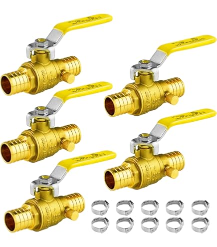 SUPPLY GIANT Brass Ball Valve SUPPLY GIANT 1-Inch Full Port Ball Valve ...
