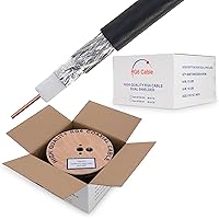 Amazon.com: Cables Direct Online RG6 Coaxial Cable Dual Shield Bulk, 18 Gauge Copper Clad Steel ...