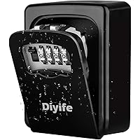 Master Lock 5423D Push Button Wall Mount Key Safe , Black, Combination ...