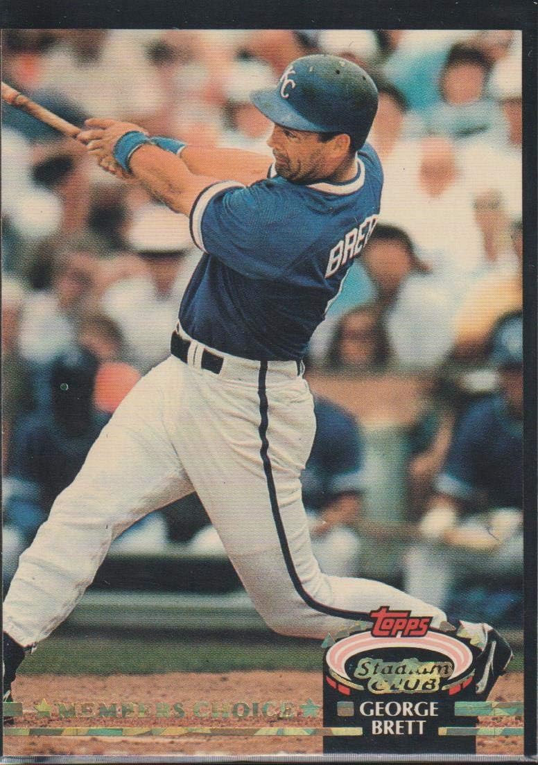 Amazon.com: 1992 Topps Stadium Club Baseball Card #609 George Brett ...