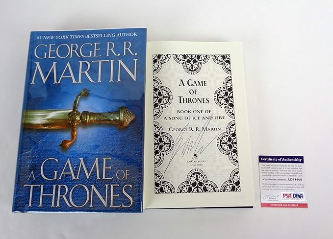 George RR Martin Signed Autograph A Game of Thrones Hardcover Book PSA ...