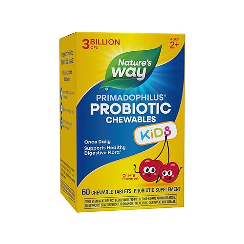 Nature's Way Primadophilus Probiotic Chewables for Kids, Supports ...