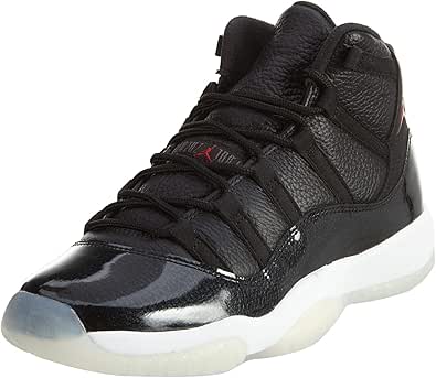 Amazon.com | Nike Grade-School Air Jordan XI 11 Retro Black/Gym Red ...