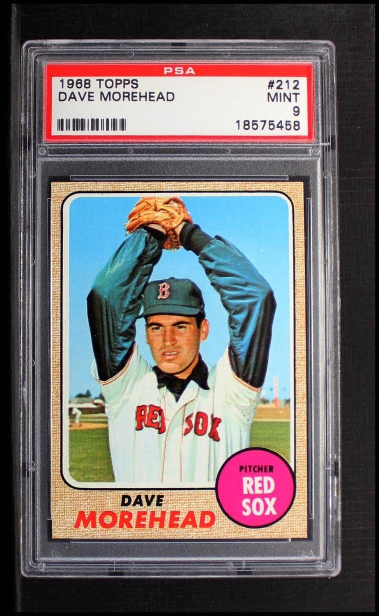 Amazon.com: 1968 Topps # 212 Dave Morehead Boston Red Sox (Baseball ...