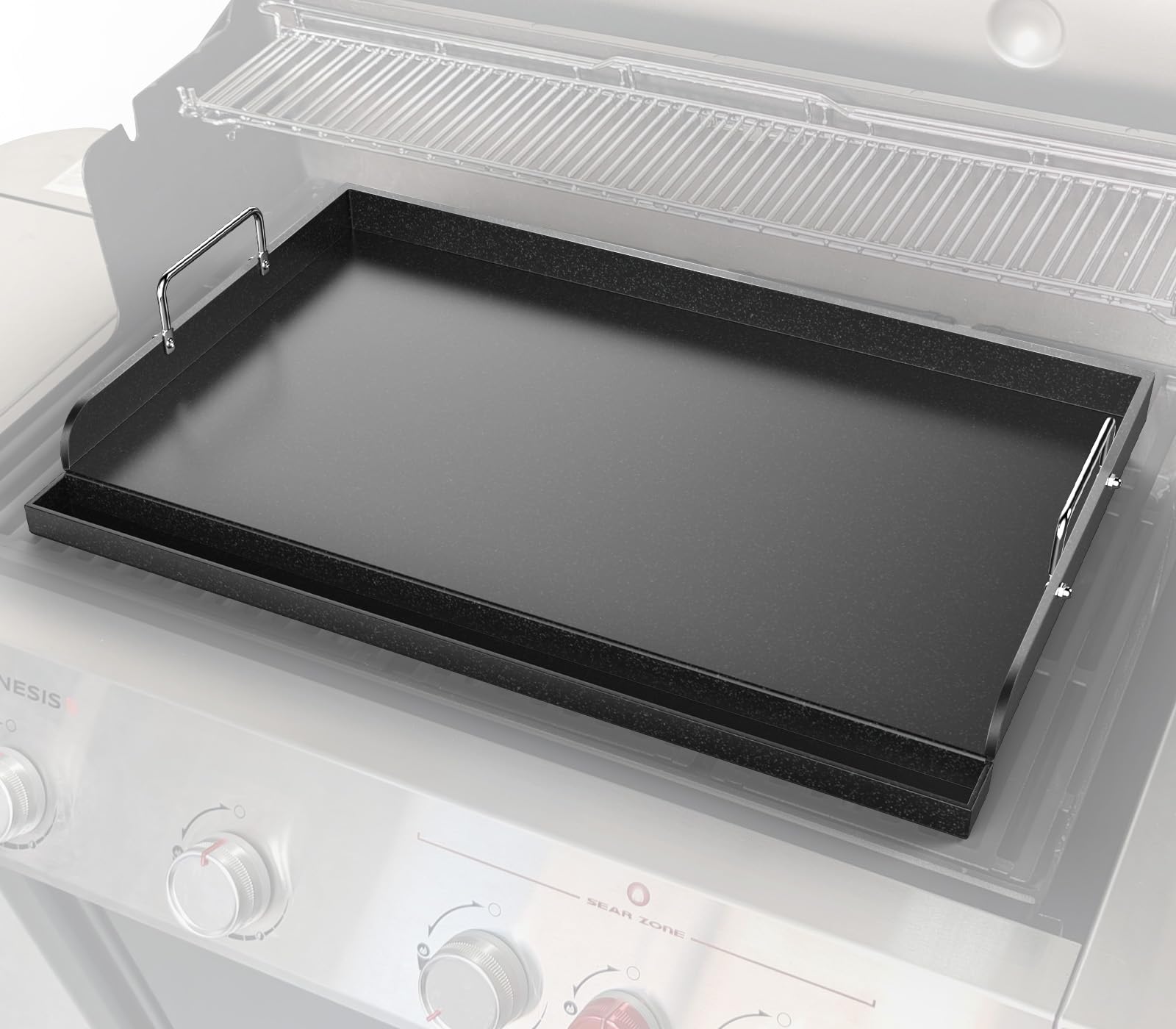 Nonstick Cast Iron Griddle for Gas Grill Nanoceramic Stove Top Griddle ...