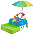 Amazon.com: Step2 Waterpark Wonders Two-Tier Water Table, Kids Water ...