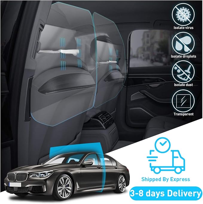 Car Taxi Acrylic Partition Isolation Guard Shield, KFZMAN Auto ...
